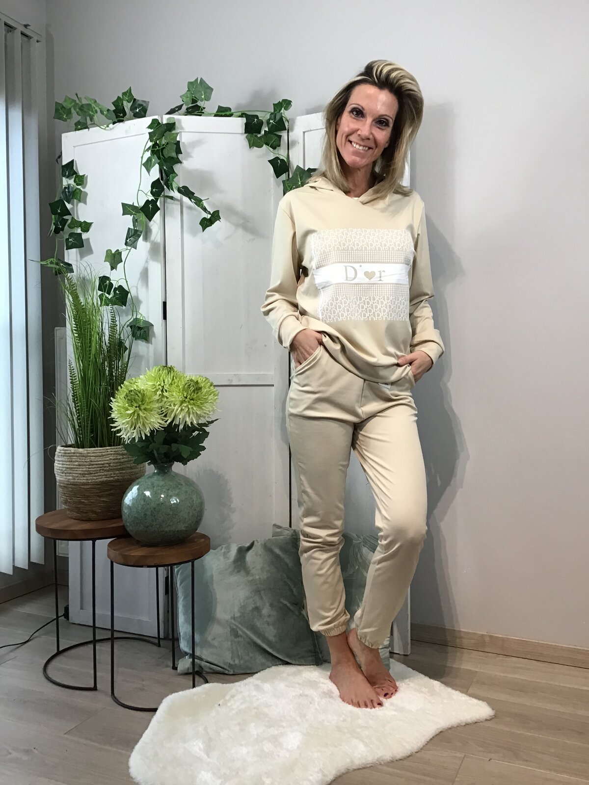 Huispak in beige | Diva Fashion